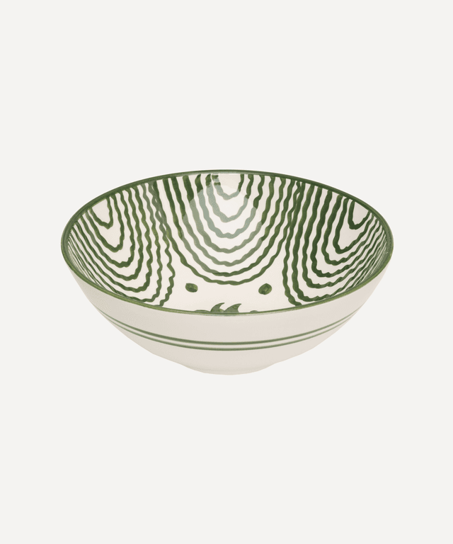 Large Green Serving Bowl - Glassette